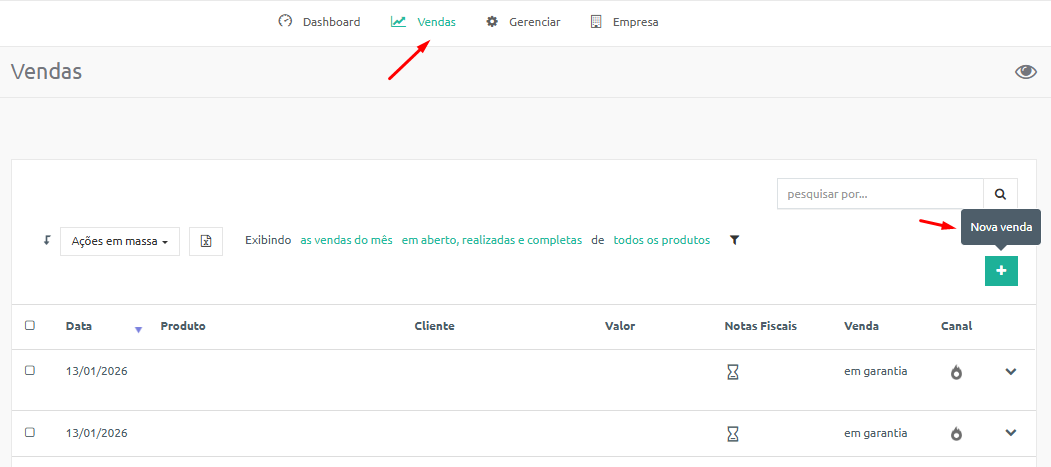 [Menu Vendas] Como emitir uma nota teste – Central de Ajuda